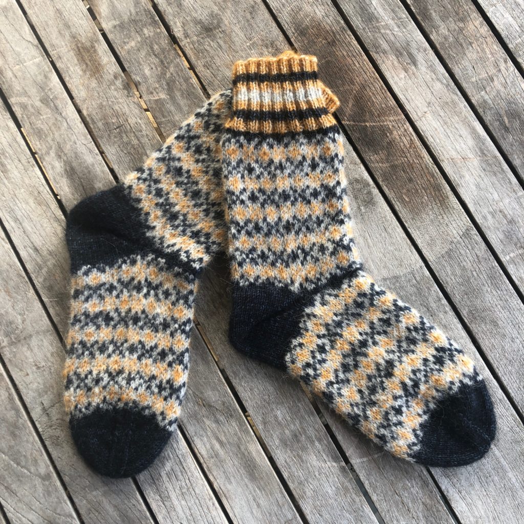 LONE – Fair Isle Sock with Short Row Heel – Arne & Carlos Shop