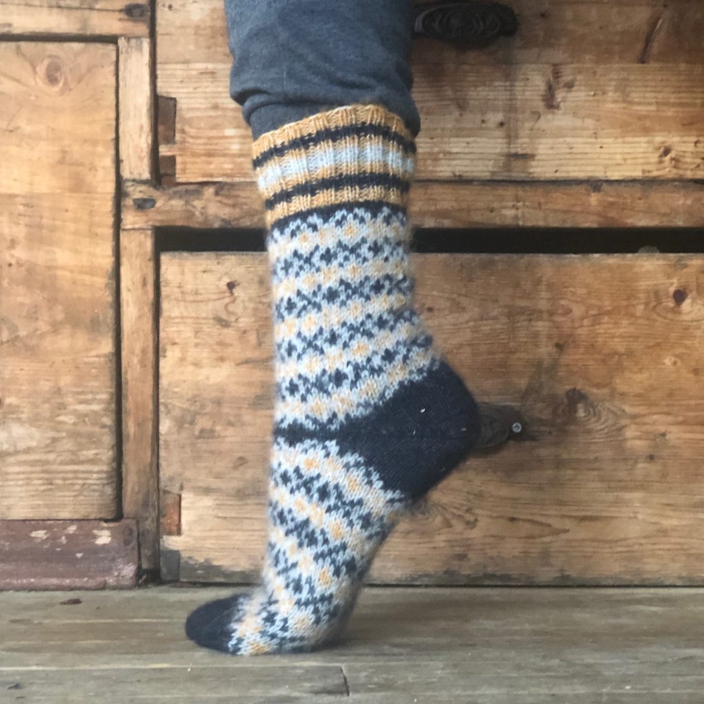 LONE – Fair Isle Sock with Short Row Heel – Arne & Carlos Shop